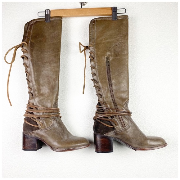 Freebird by Steven | Shoes | Freebird Coal Brown Lace Up Boots Size 65 | Poshmark